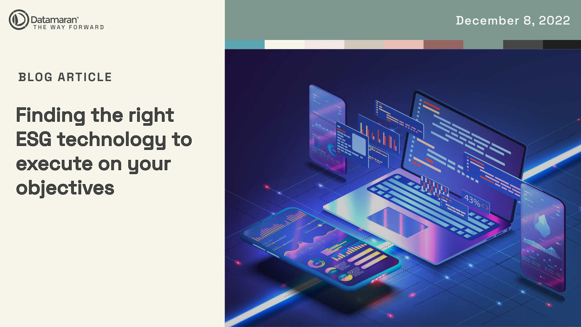 Finding the right ESG technology to execute on your objectives